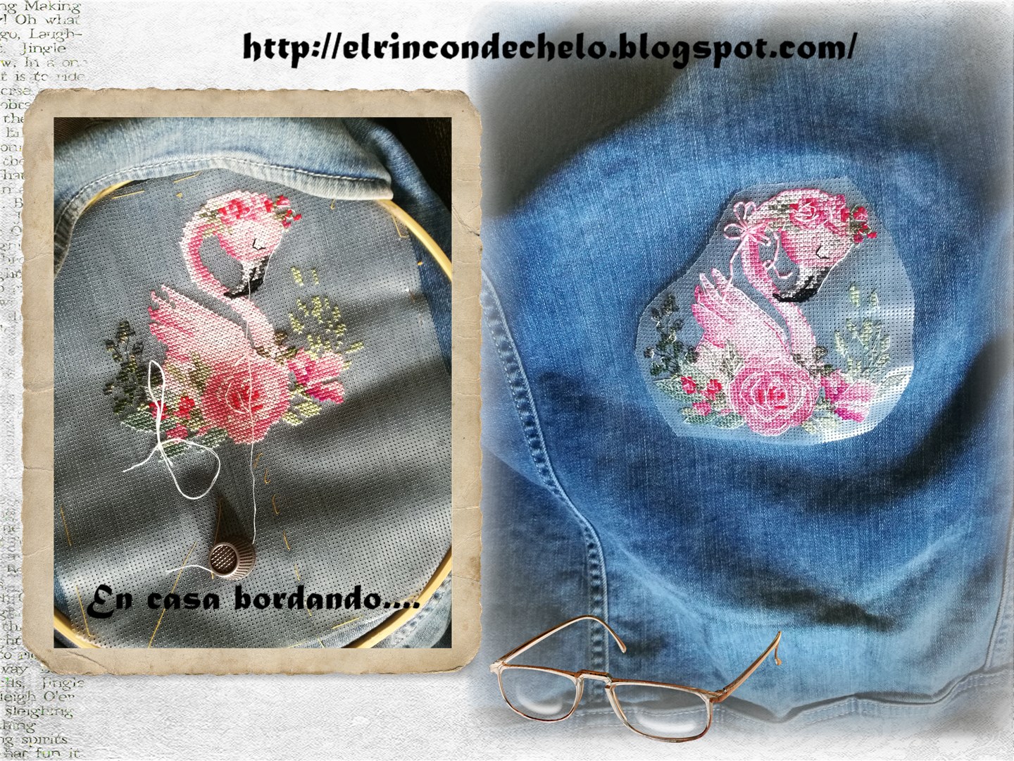 El rincón de Chelo: Terminado el bordado en canvas soluble