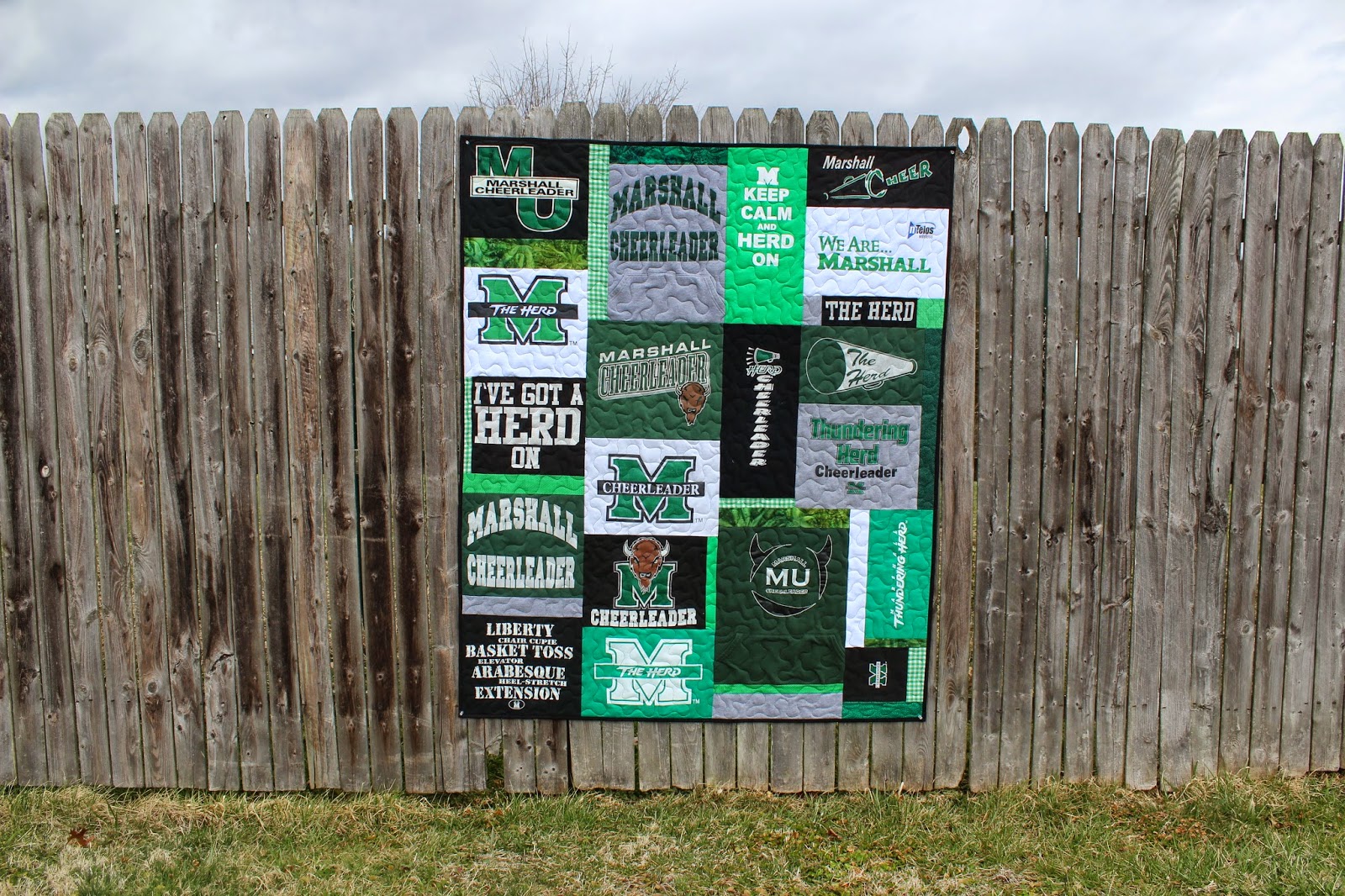 Katie's Quilts and Crafts: Marshall University T-Quilt