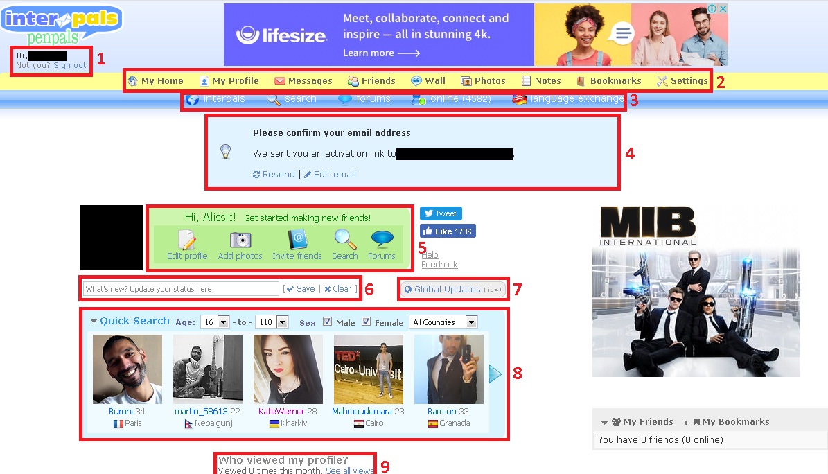 Cara mendaftar / membuat akun Interpals hanya dalam 5 menit ~ Social ...