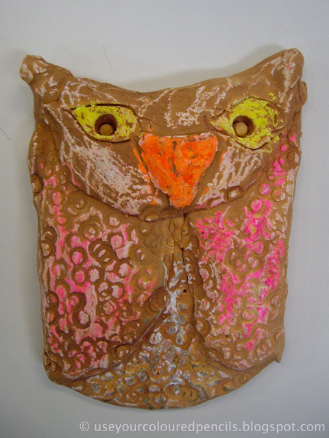 Use Your Coloured Pencils: Clay Owls