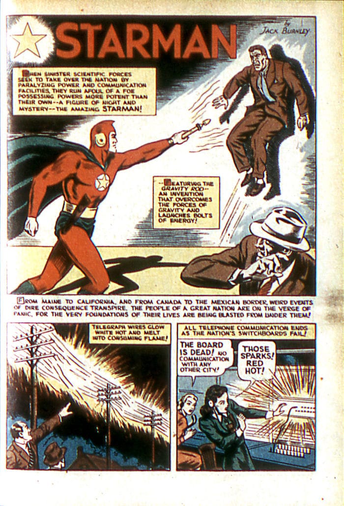 Adventure Comics #61 - 1st Starman - Pencil Ink