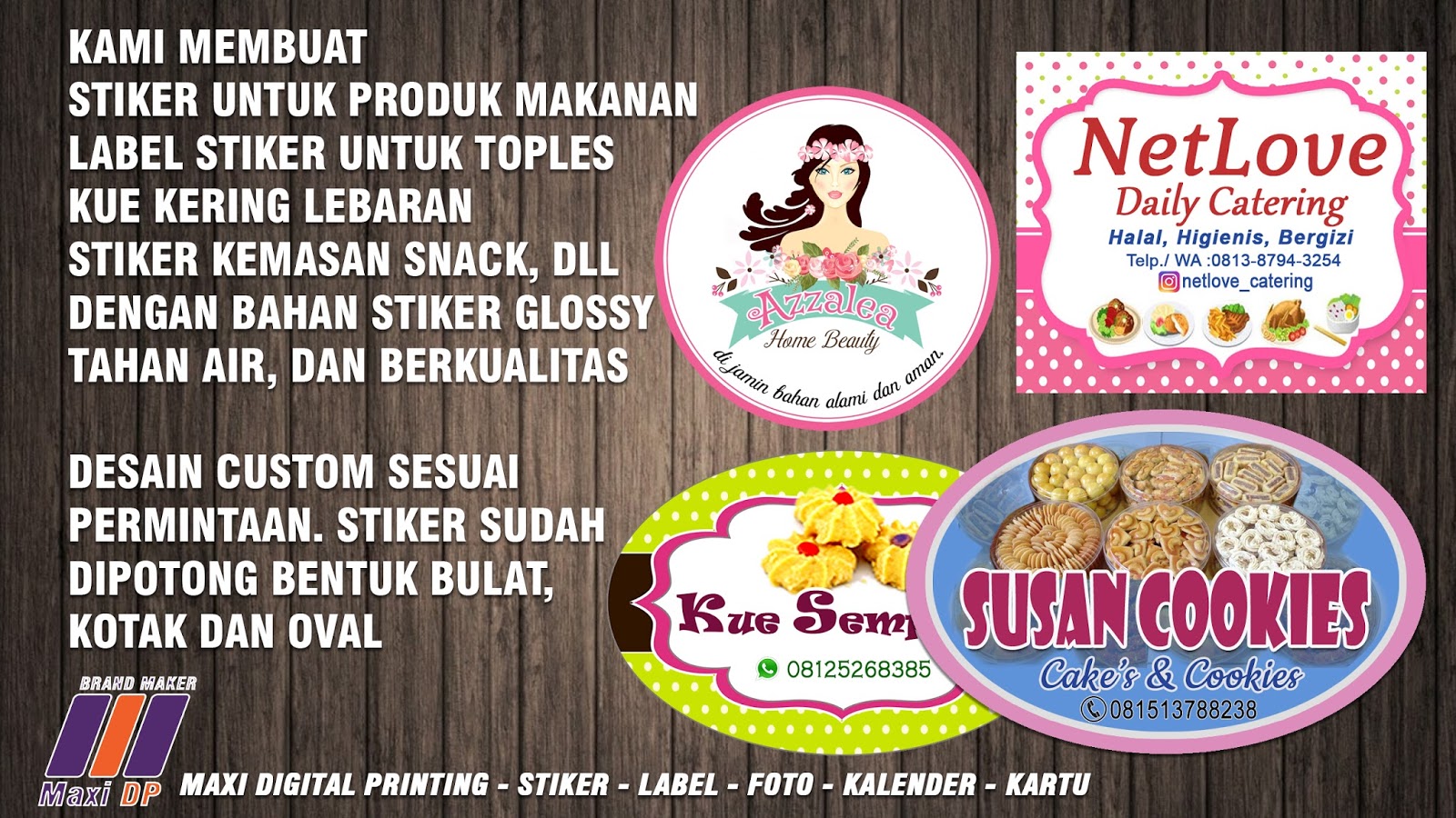 51+ Contoh Stiker Box Makanan
