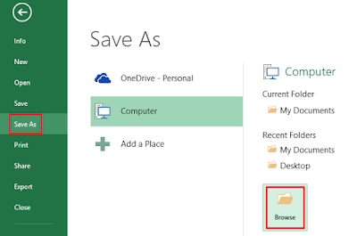 Windows 8 - Steps to Create Backup Copy of Excel File in MS Excel 2013 ...