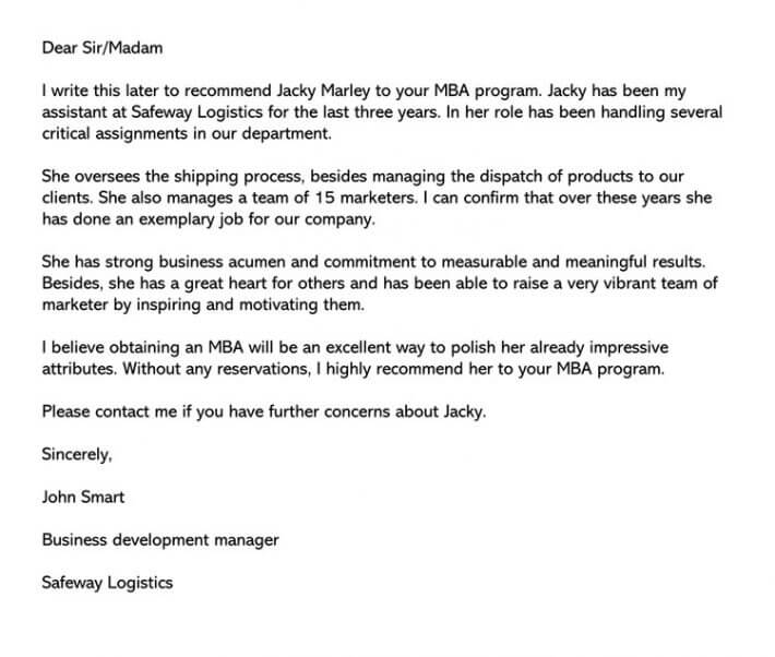 Mba Recommendation Letter Sample Thankyou Letter mba-recommendation-letter-sample-thankyou-letter