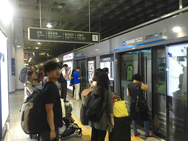 AREX: [AREX - All Stop Train] From Incheon Int'l Airport to Seoul