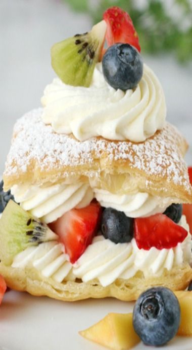 Lemon Cream Puffs with Fresh Fruit - Quick Recipe Idea