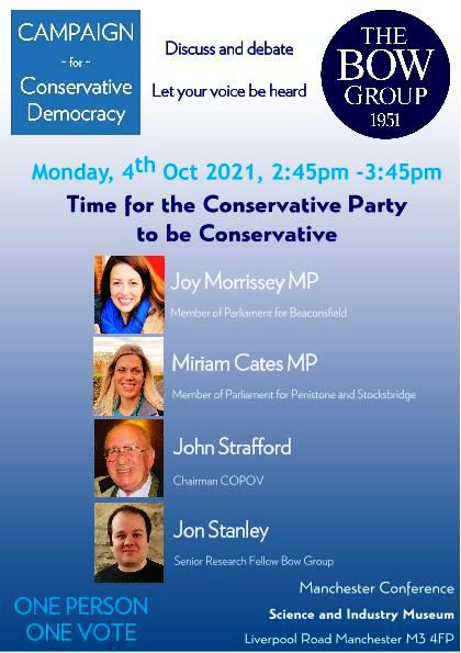 Campaign for Conservative Democracy: 2021