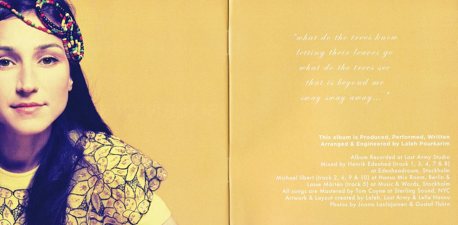 Encarte: Laleh - Colors - Encartes Pop