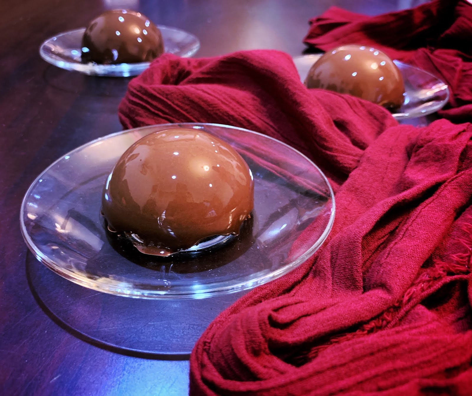 Karen's Chocolate Mousse Domes - Chik's Crib