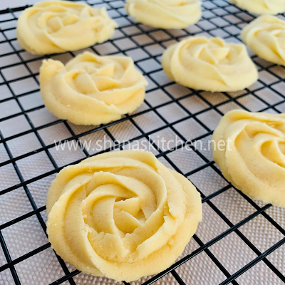 Butter cookie Roses - Shana's Kitchen