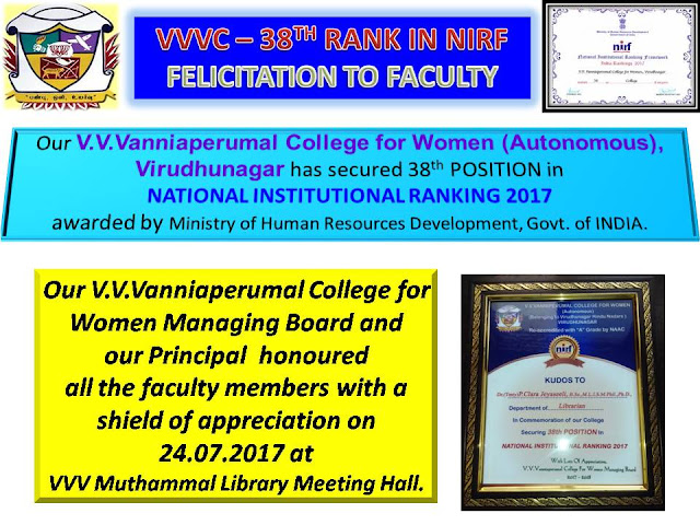 V.V.V. College LIBRARY: VVVC - NIRF-38th RANK - MHRD