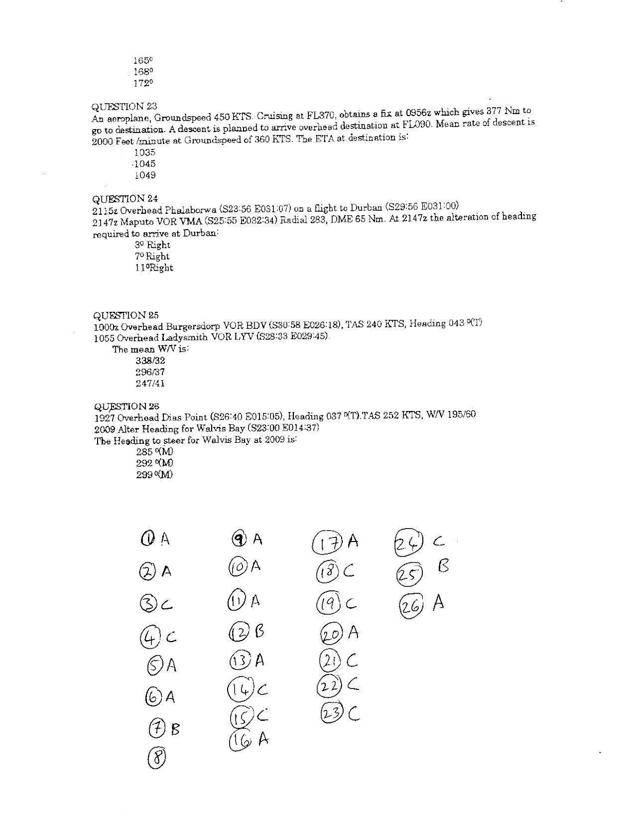 Aviation Ground School: Navigation Exam Preparation