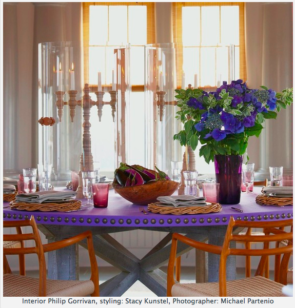Colorful Dining Table - Dining Room Design
