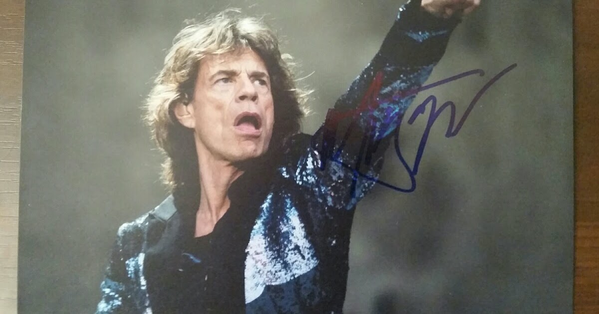 Autograph VIP: Mick Jagger, an English singer, songwriter, actor and ...
