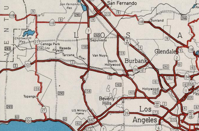 Paper Highways; California State Route 64 the unbuilt Malibu Canyon ...
