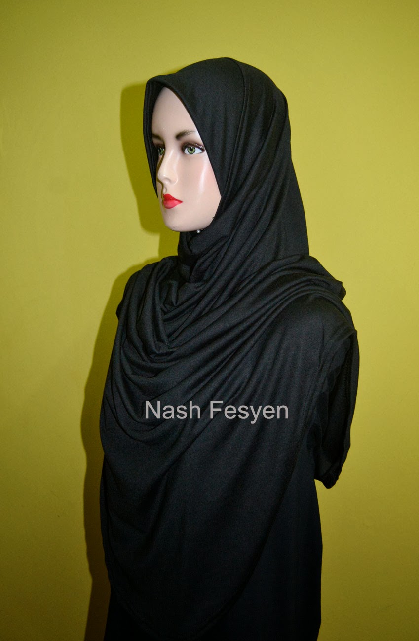 Nash Fesyen: tudung 3 layer putih