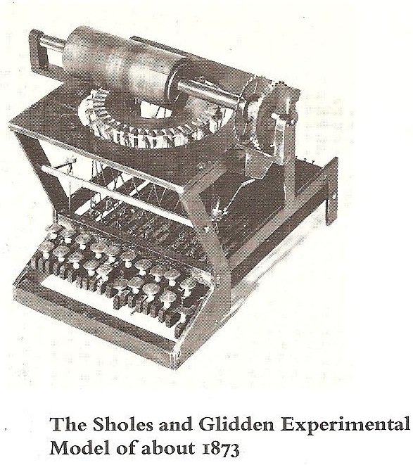 oz.Typewriter: Sholes & Glidden Experimental Typewriter of 1873