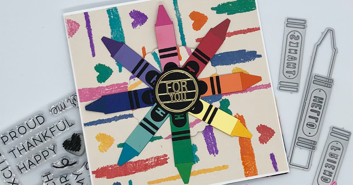 Crayon Spinner Card | Make the Cards Challenge 29