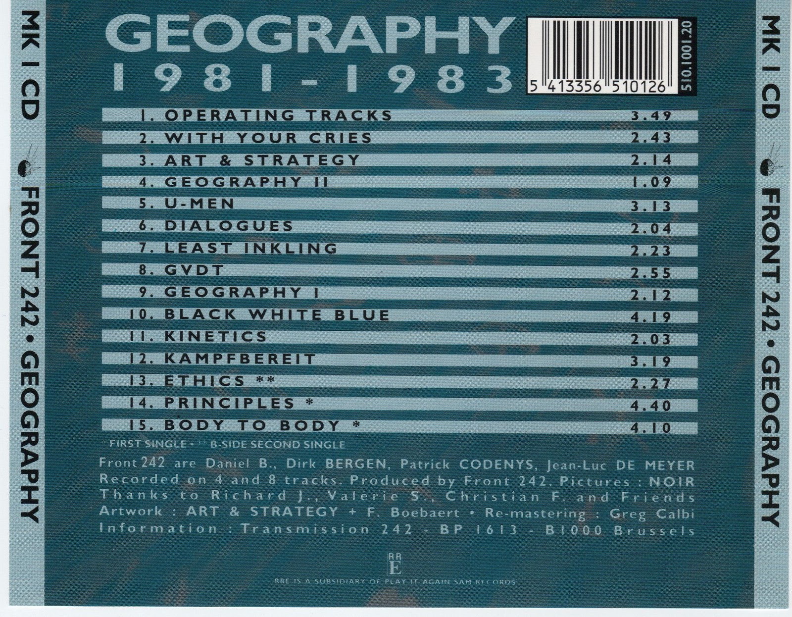 Front 242 Collector: Record of the Week: Geography CD