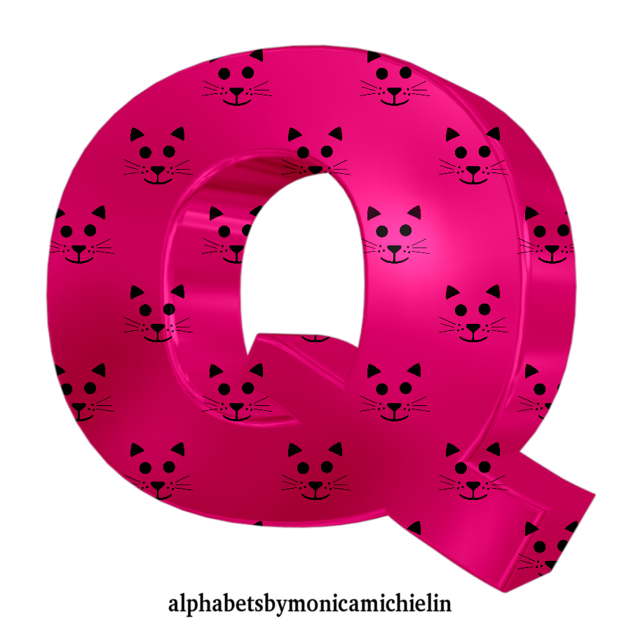 M. Michielin Alphabets: PINK CAT PUPPY ALPHABET, ICONS AND NUMBERS PNG