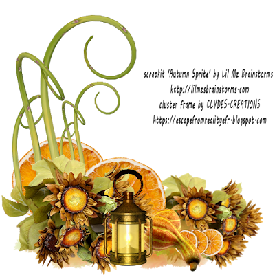 Escape From Reality Blog: FTU 'Autumn Sprite' Cluster Frames LMB