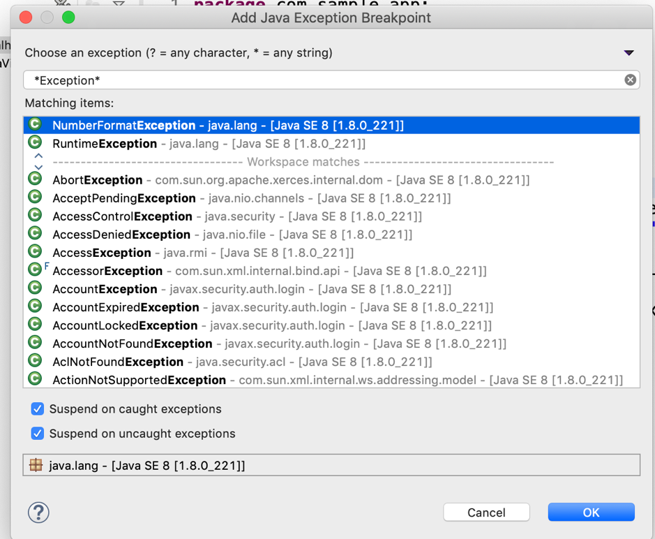 Programming For Beginners Eclipse Enable Break Point When Exception