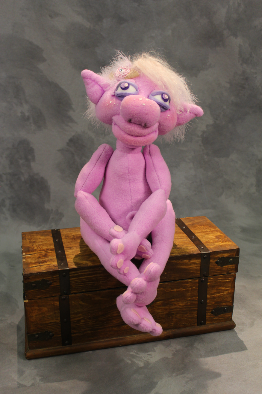 Fairy Willow's Troll Factory: Cornwall Purple Troll, 2 foot tall Soft ...