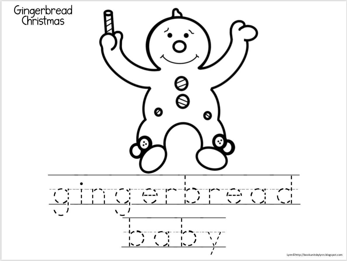 GINGERBREAD CHRISTMAS BINGO ~ Book Units by Lynn