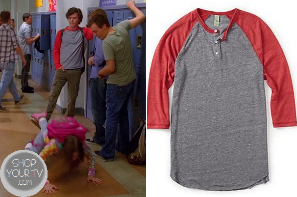 The Middle: Season 5 Episode 2 Axl's Red Henley Top | Shop Your TV