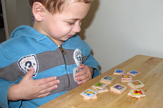Peaceful Parenting: Homemade Matching/Memory Tile Game