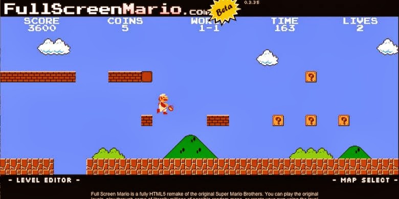 MEREKOO: Super Mario Bros Bisa Dimainkan dari "Browser"