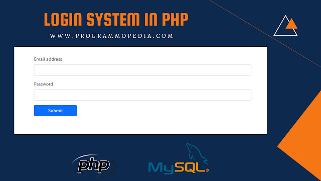 Login system in php - programmopedia