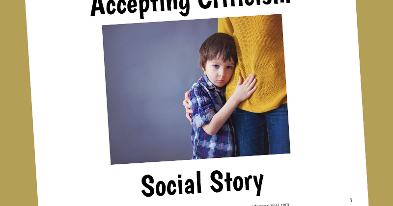 Accepting Criticism Social Story | And Next Comes L - Hyperlexia Resources