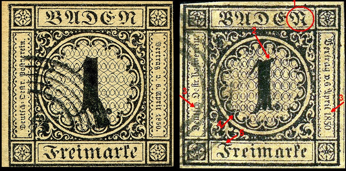 Classic Stamp Forgeries: Germany - Baden Part 1 1851-58