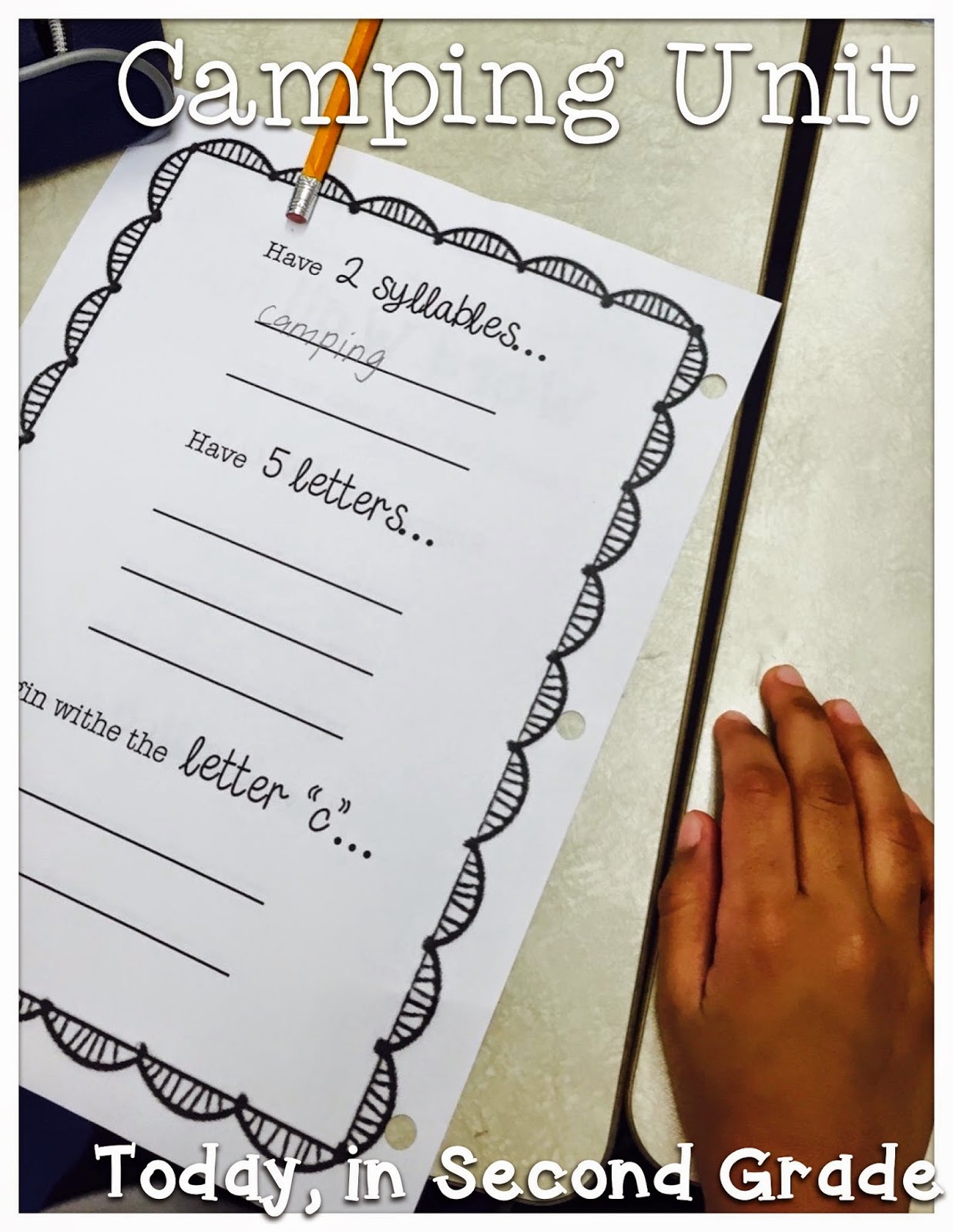 A Camping We Will Go! - Today in Second Grade