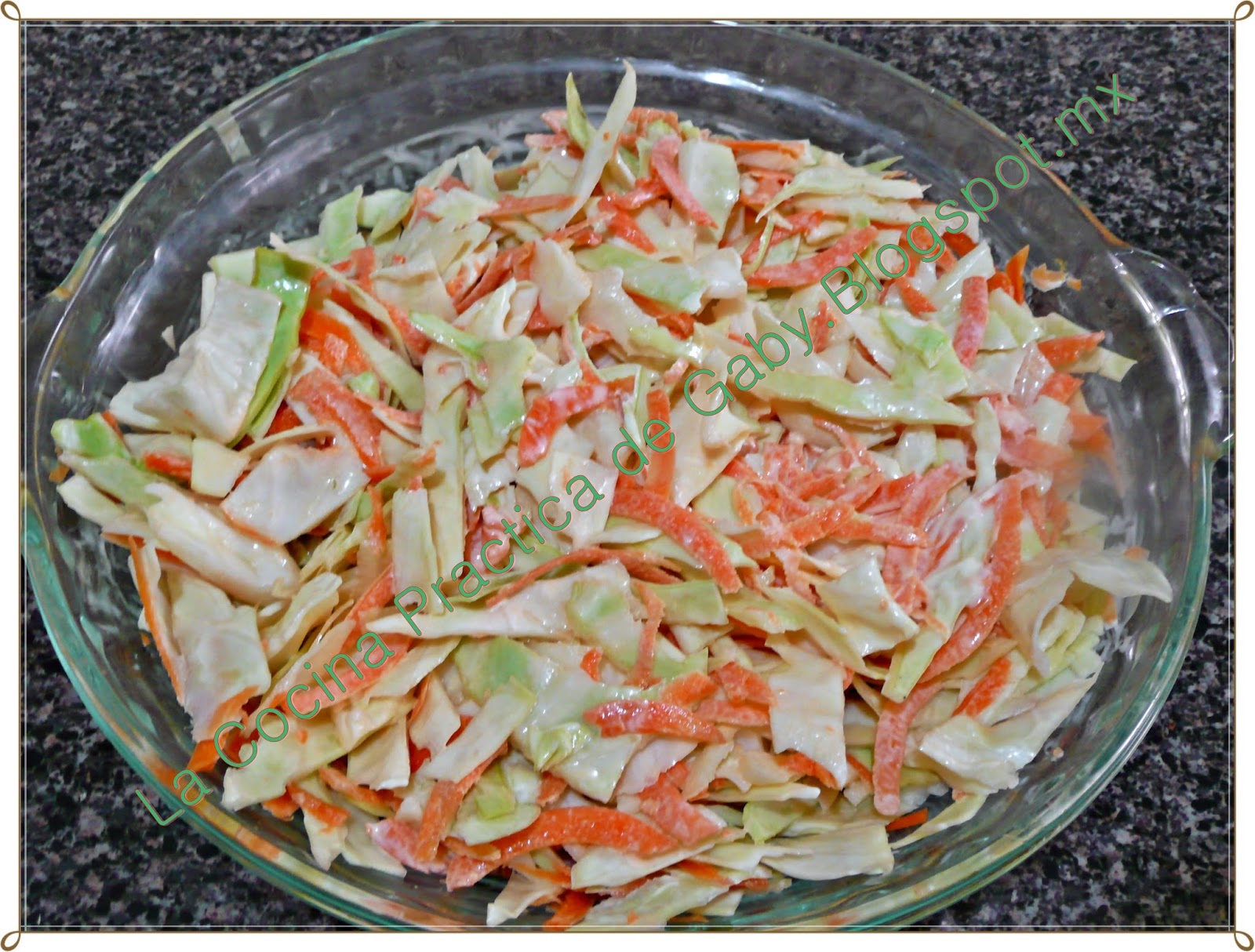 La Cocina Practica de Gaby: Ensalada de Col (Repollo)