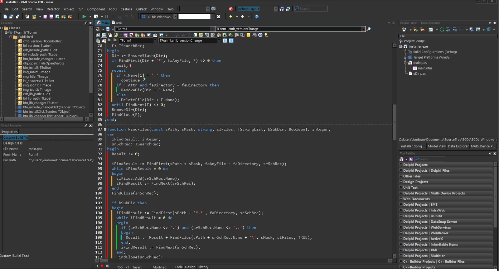 [Delphi] Editor Vertical Line(10.1 Berlin)