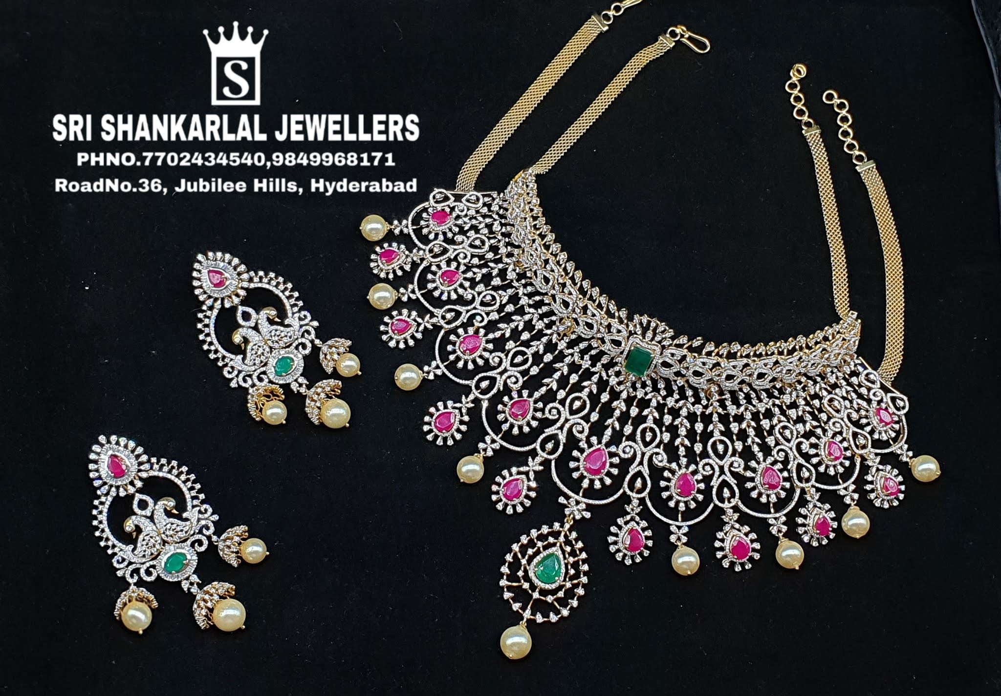 Heavy Diamond Sets by Shankarlal - Jewellery Designs