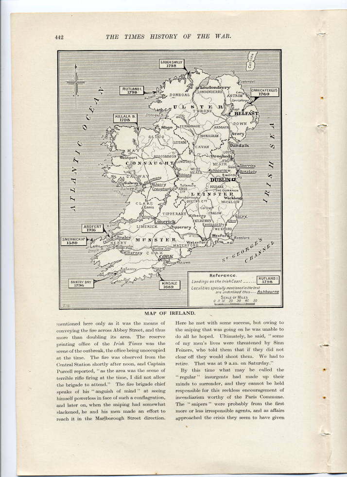 The Irish Rebellion of April 1916