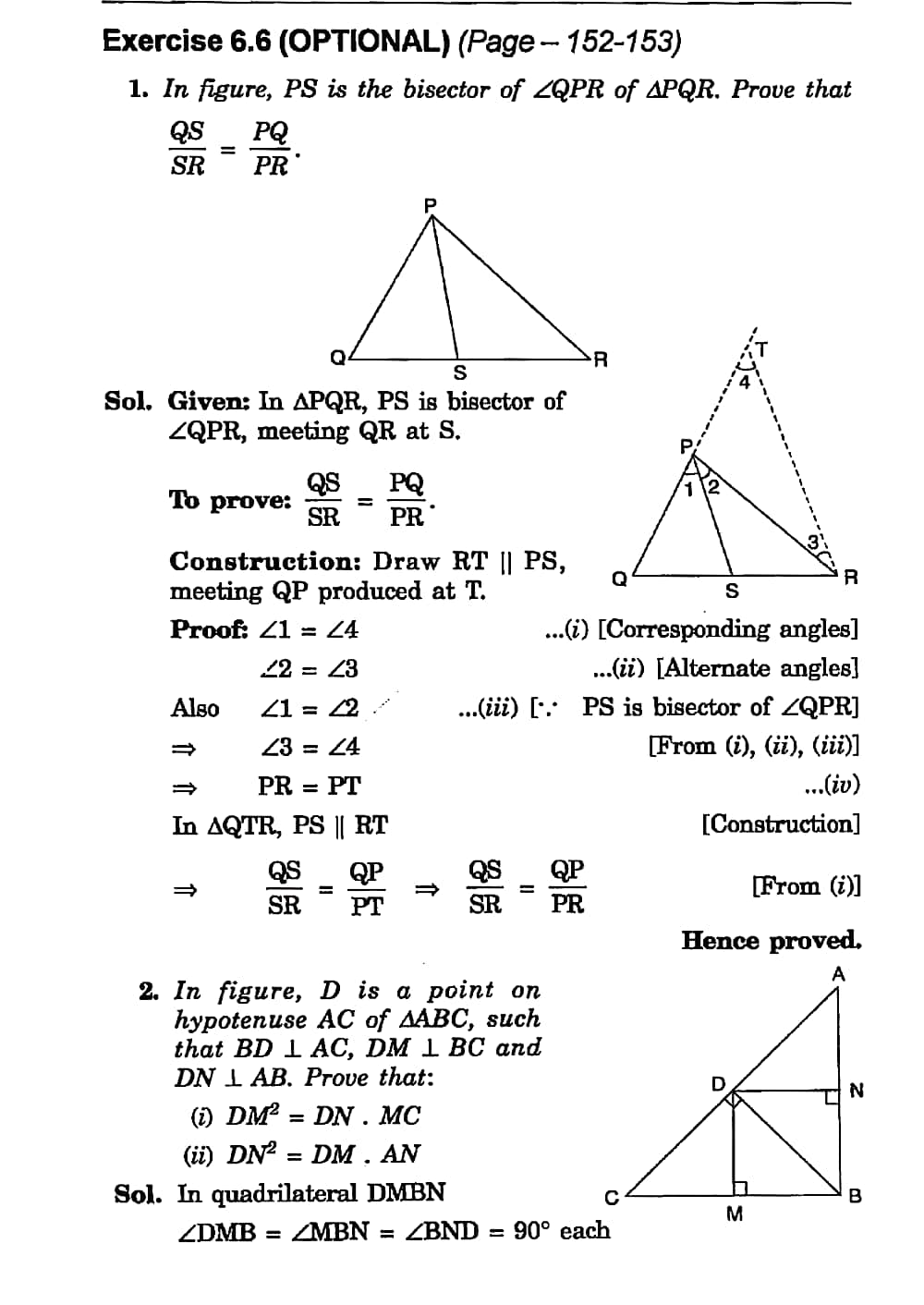 Triangles class 10 math - Studypur