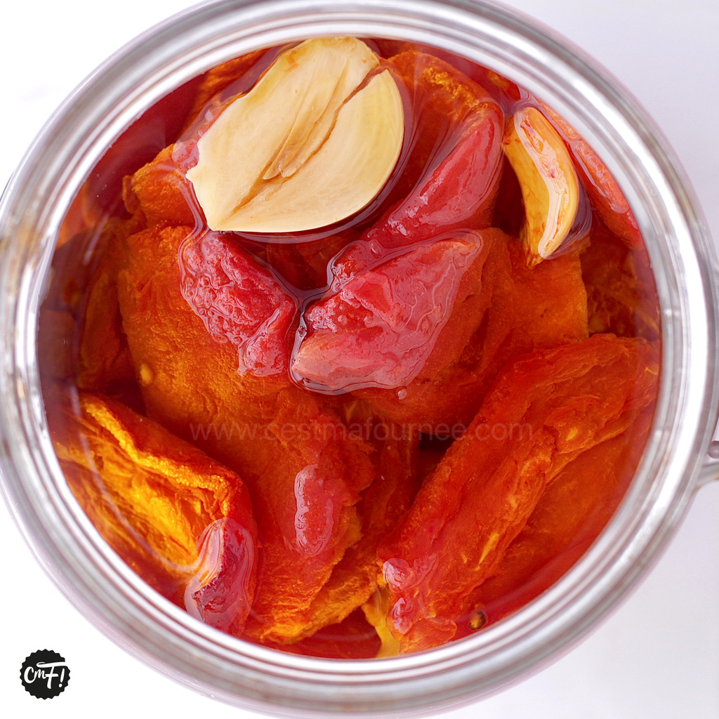Les tomates confites à l'huile d'olive