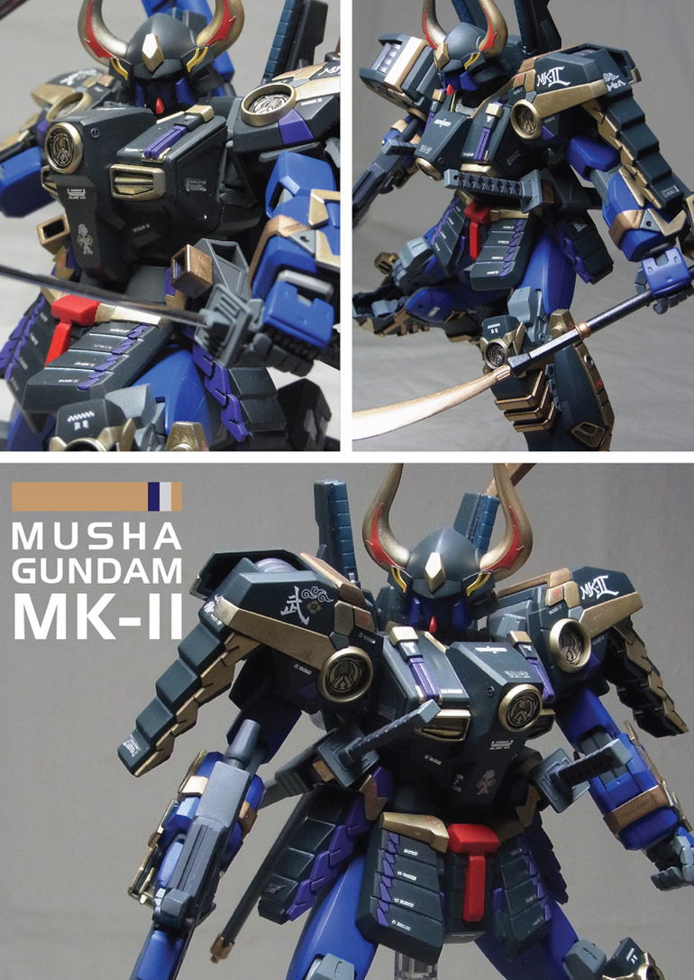 GUNDAM GUY: MG 1/100 Musha Gundam Mk-II - Painted Build