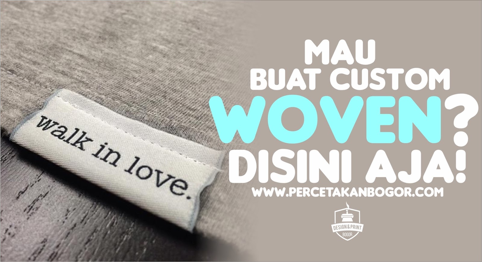 Cetak Buat Bikin Custom Label Baju Woven Murah di Bogor - Percetakan Bogor