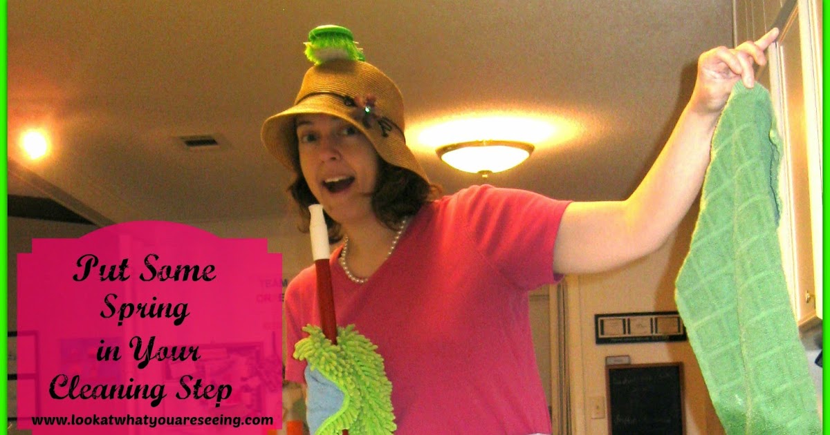 Look At What You Are Seeing: Put Some Spring in Your Cleaning Step!