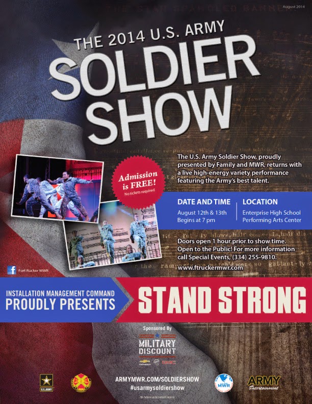 Fort Rucker MWR: US Army Soldier Show August 12-13