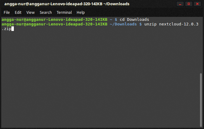 Menginstall Nextcloud di localhost - CREATE-SCRIPT - ANGGA BLC TELKOM