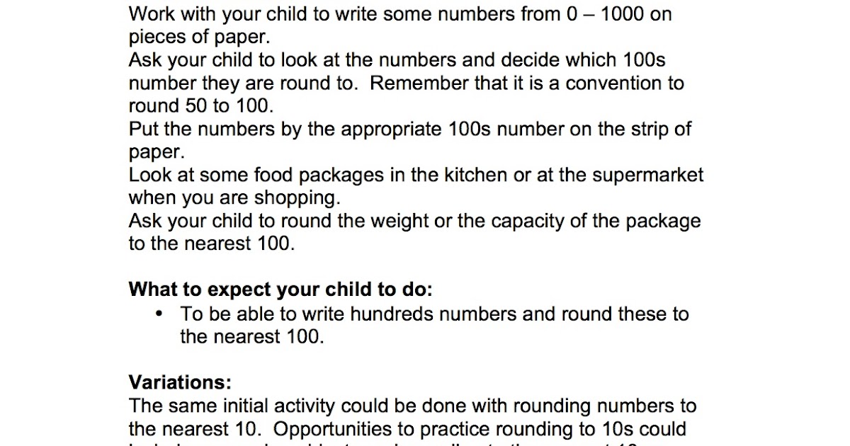 Knowledge: Rounding Big Numbers - Stage 6