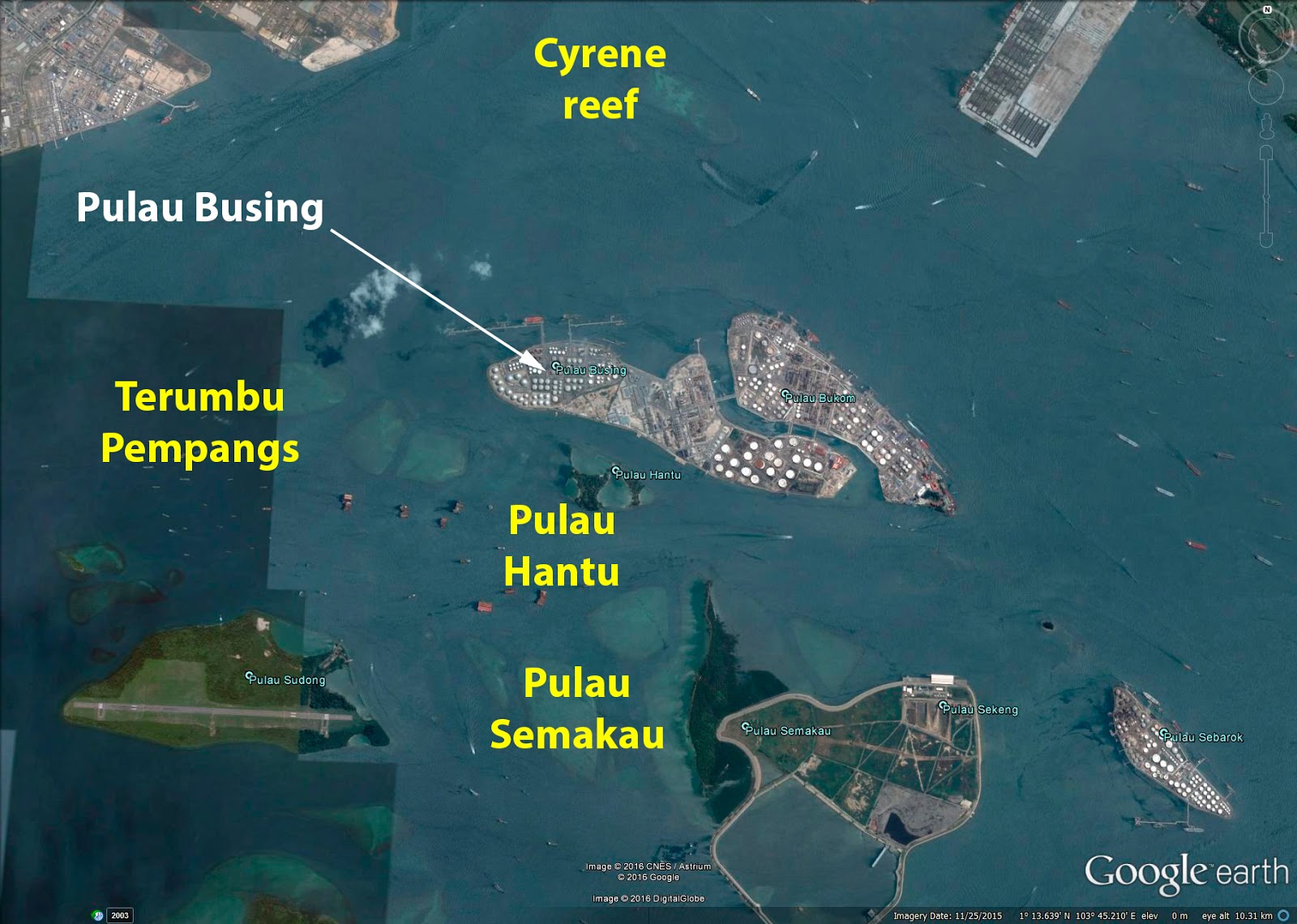 wild shores of singapore: Oil spill at Pulau Busing on 30 Apr 2016