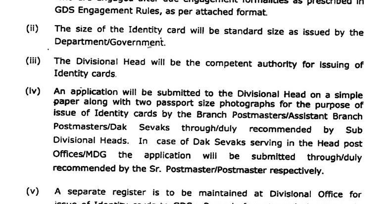 ALL INDIA POSTAL EMPLOYEES UNION - GDS (NFPE): Identity Cards to GDS ...