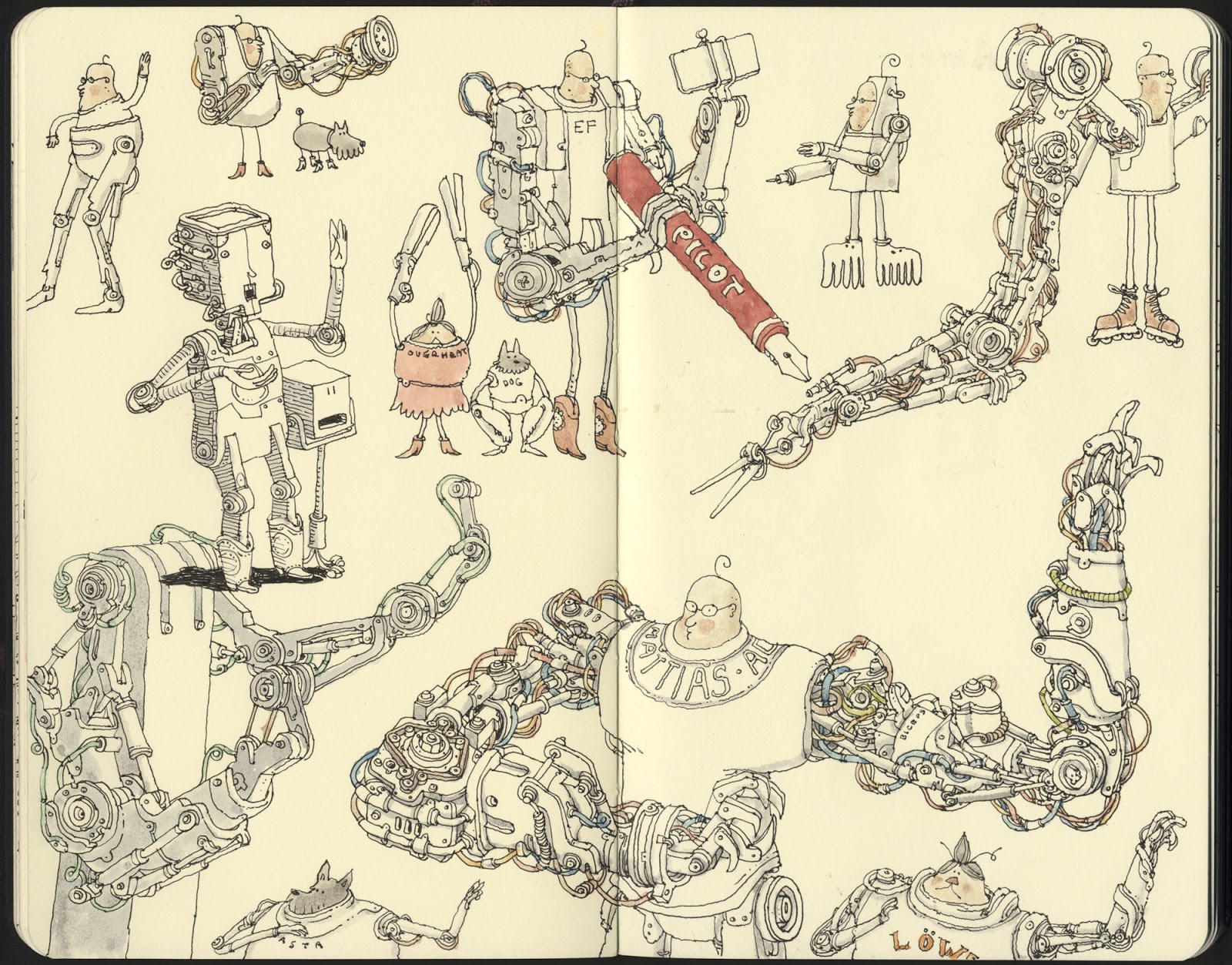 Mattias Inks: the Bionic family